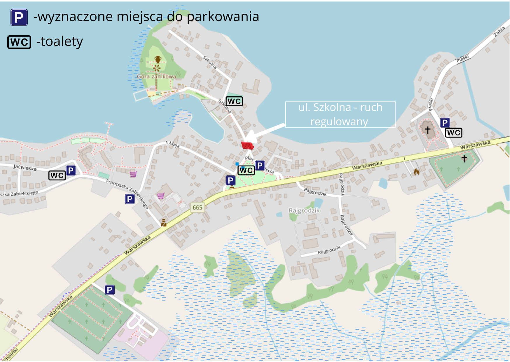 Miejsca wyznaczone do parkowania w dniach 12 - 14 lipca 2024 r. podczas Dni Rajgrodu 2024 ...